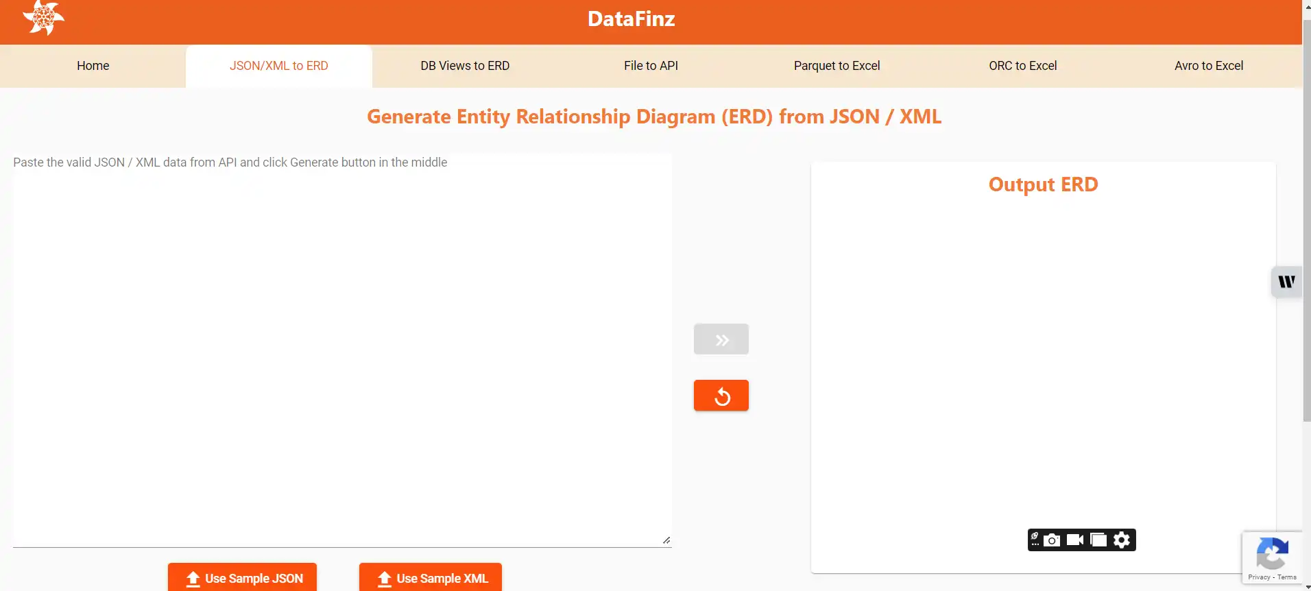 Create ERD Diagram Online from Your JSON and XML Files